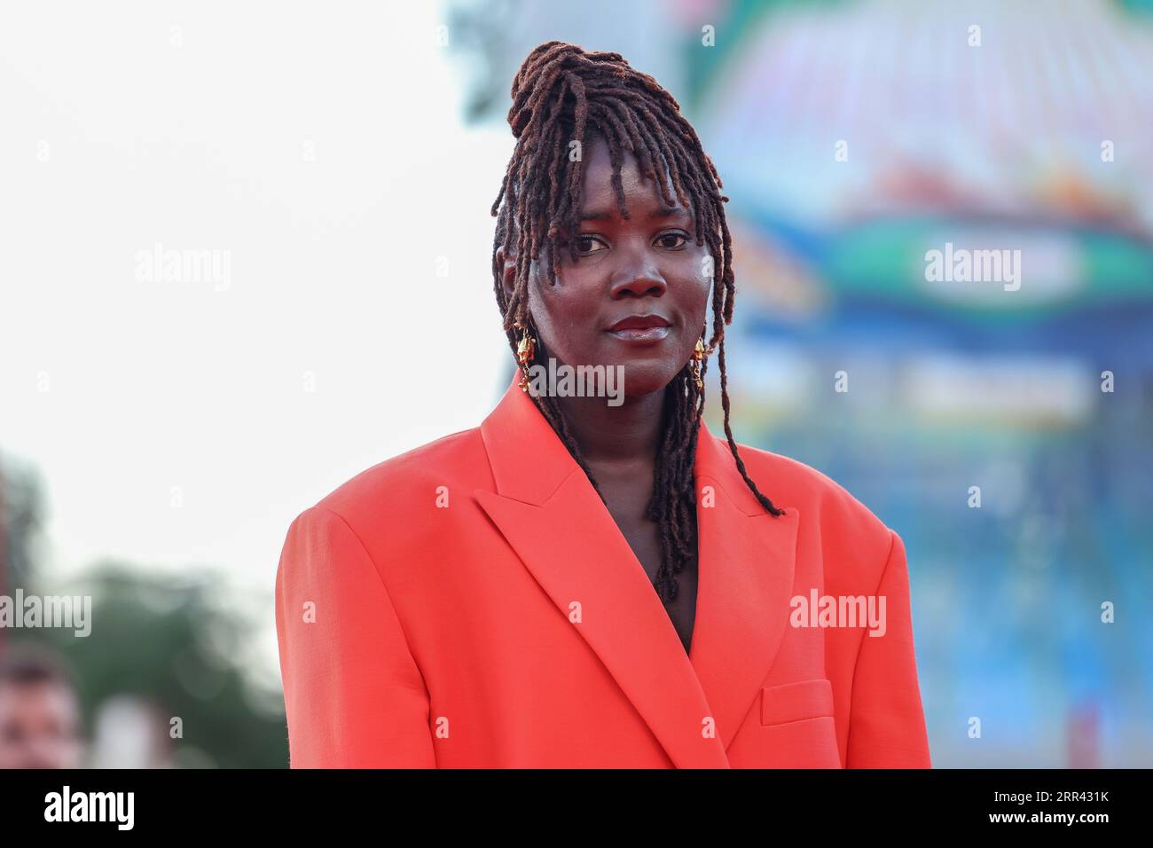 Alice Diop poses for photographers upon arrival for the premiere of the ...