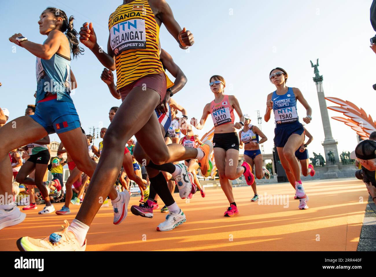 Chun-Yu Tsao of Chinese Taipei competing in the women’s marathon on day ...