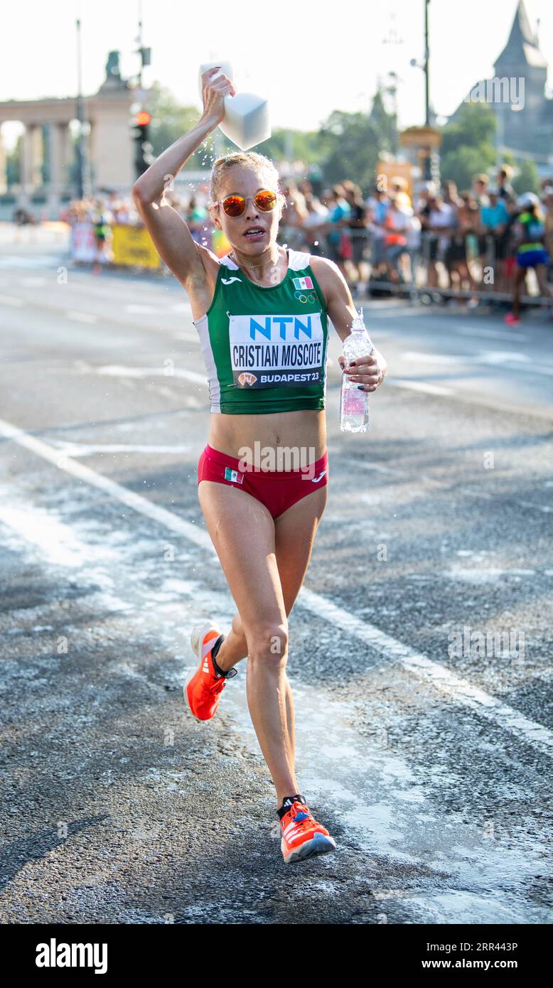 Citlali Cristian Moscote of Mexico competing in the women’s marathon on ...