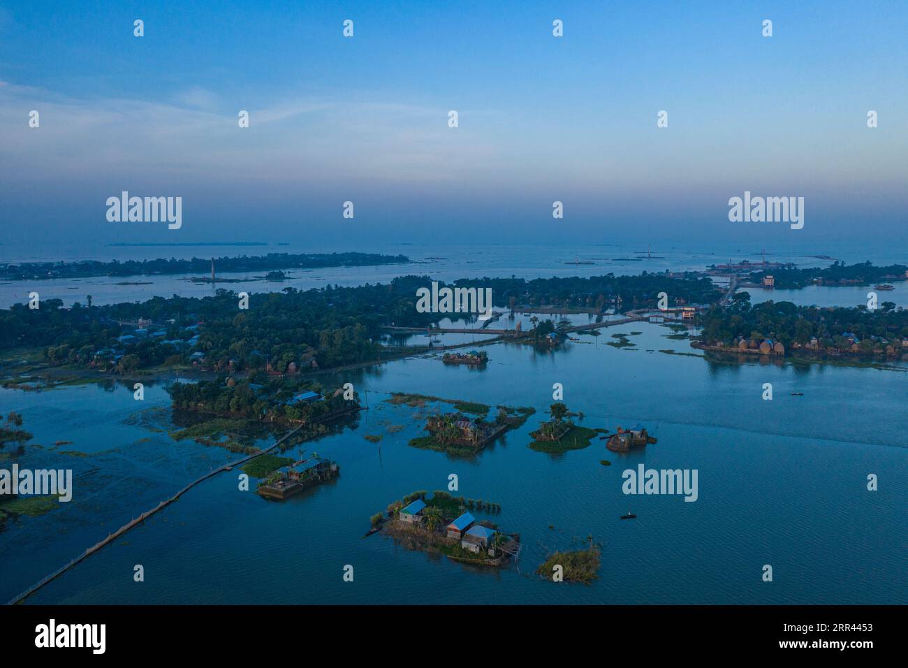 Aerial view of the Nikli Haor, Kishorganj, Bangladesh Stock Photo - Alamy