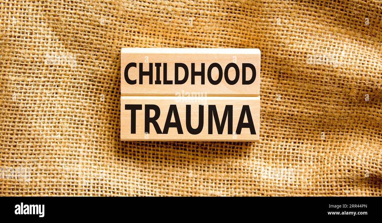 Childhood trauma symbol. Concept words Childhood trauma on beautiful ...