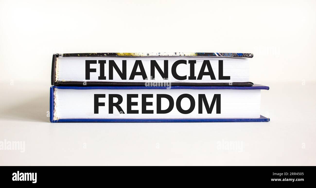 Financial freedom symbol. Concept words Financial freedom on beautiful ...