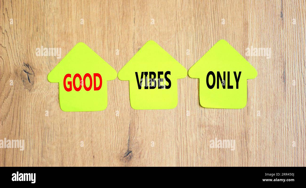 Good vibes only symbol. Concept word Good vibes only on beautiful ...