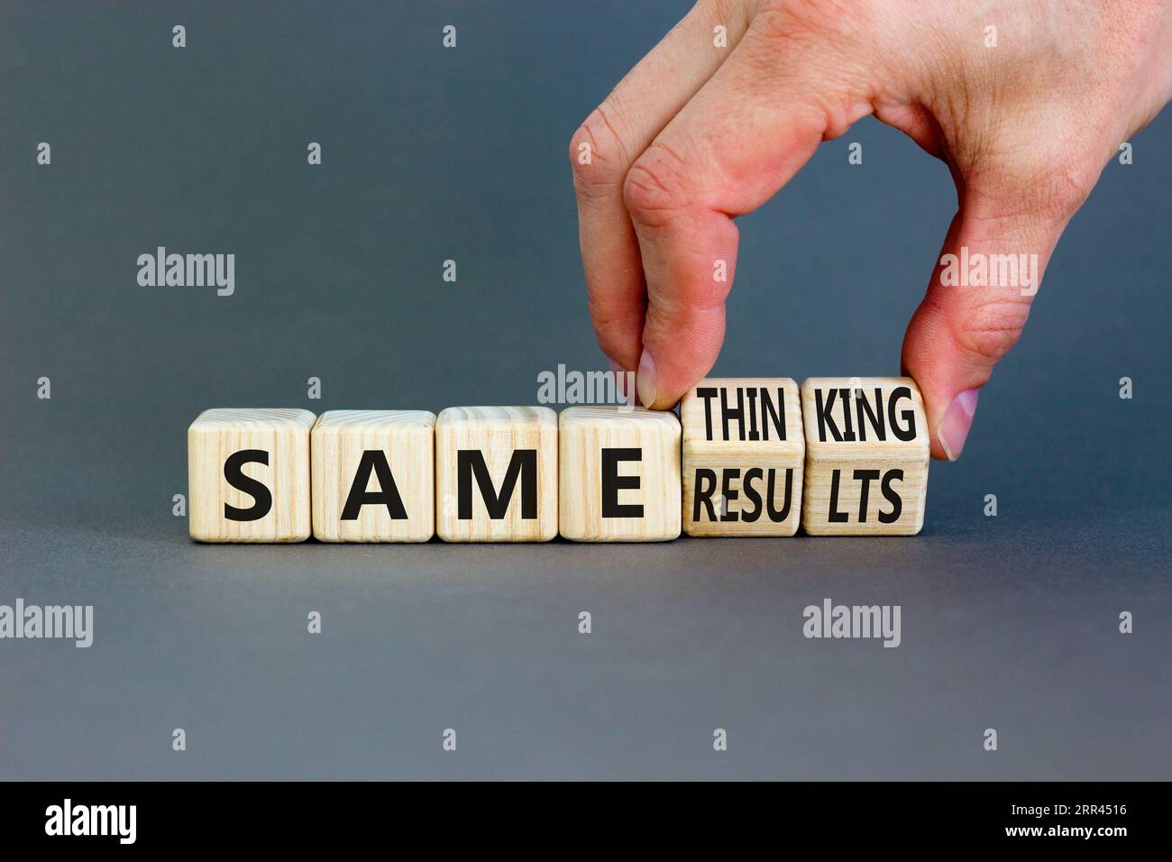 Same thinking and result symbol. Concept words Same thinking same ...