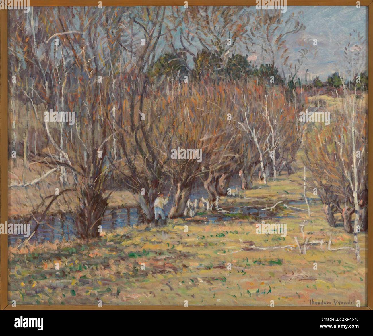 The Brook, Spring circa 1913 by Theodore Wendel Stock Photo - Alamy