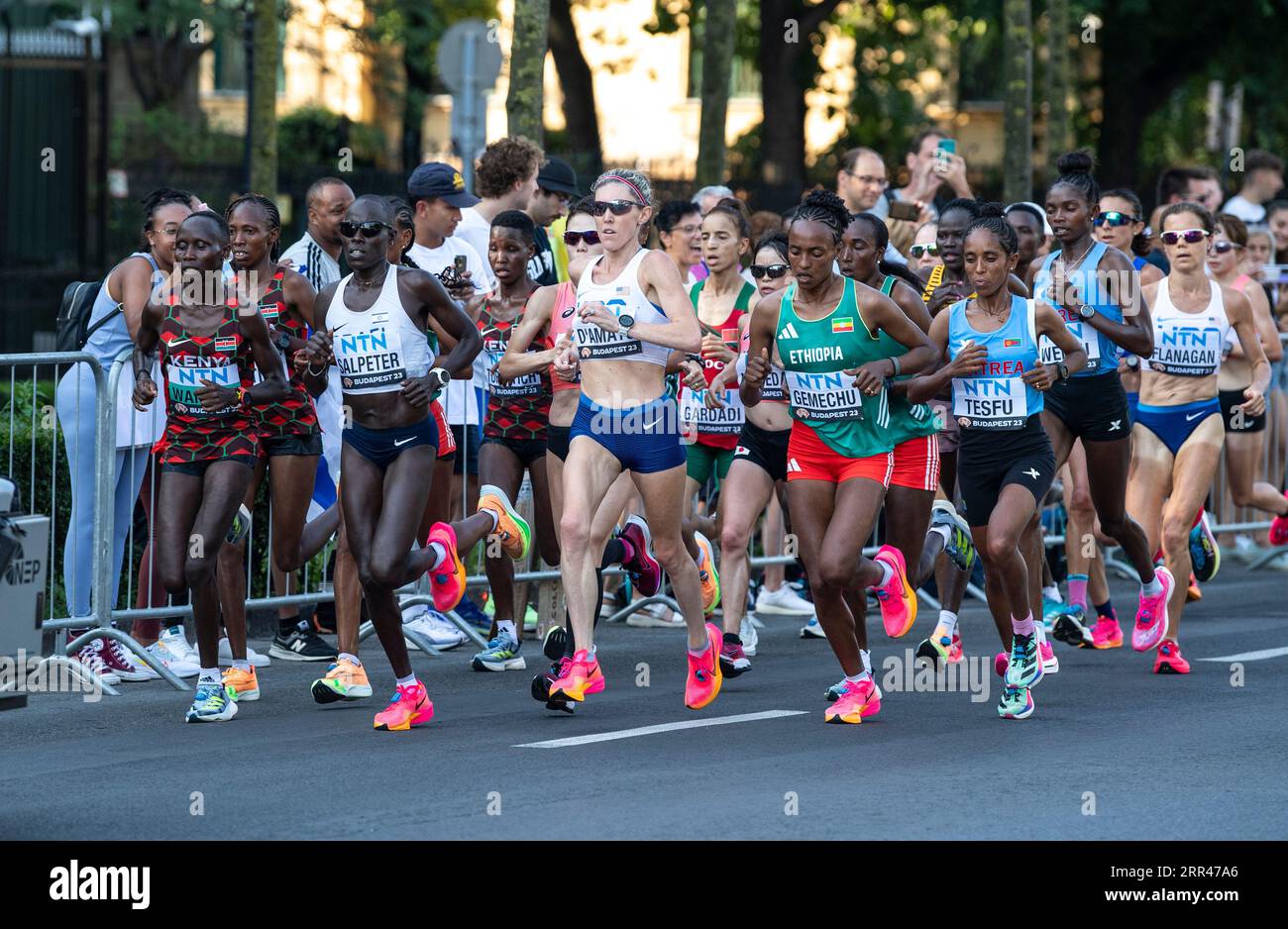 Lonah Chemtai Salpeter of Isreal competing in the women’s marathon on ...