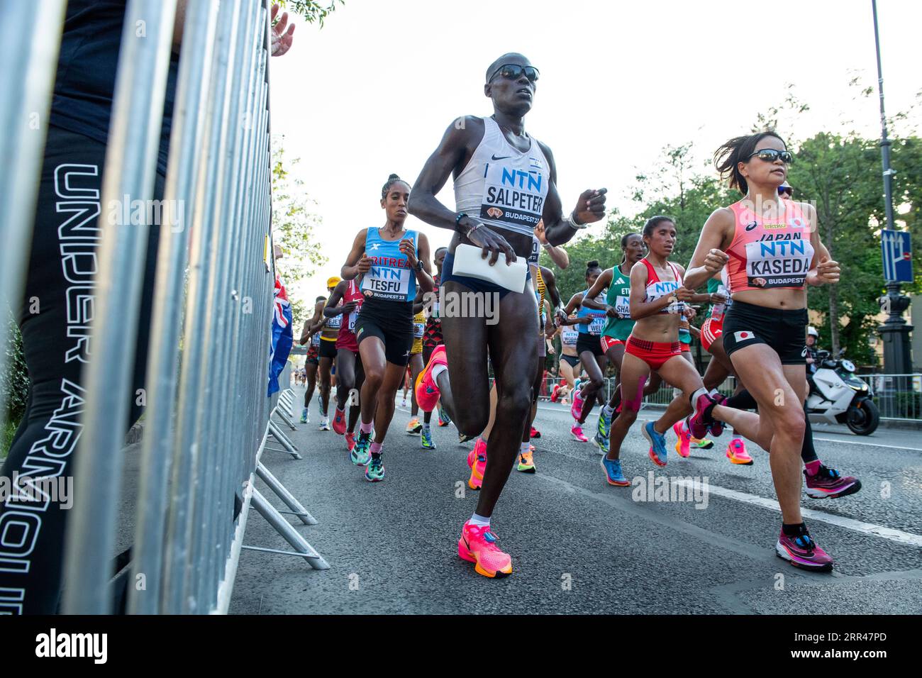 Lonah Chemtai Salpeter of Isreal competing in the women’s marathon on ...
