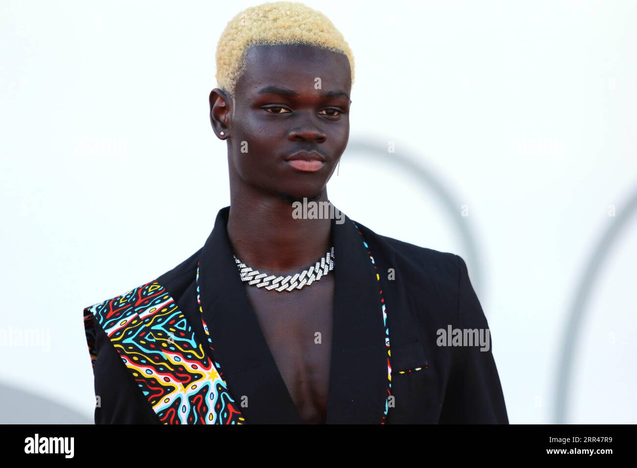 Italy, Lido di Venezia, September 6, 2023: Moustapha Fall attends the ...
