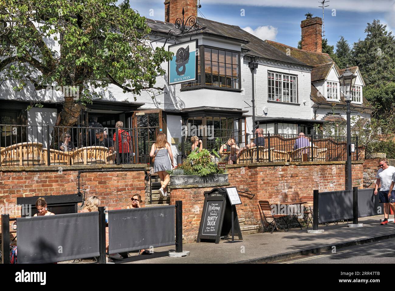 The Dirty Duck pub (aka The Black Swan) and restaurant, Stratford upon ...