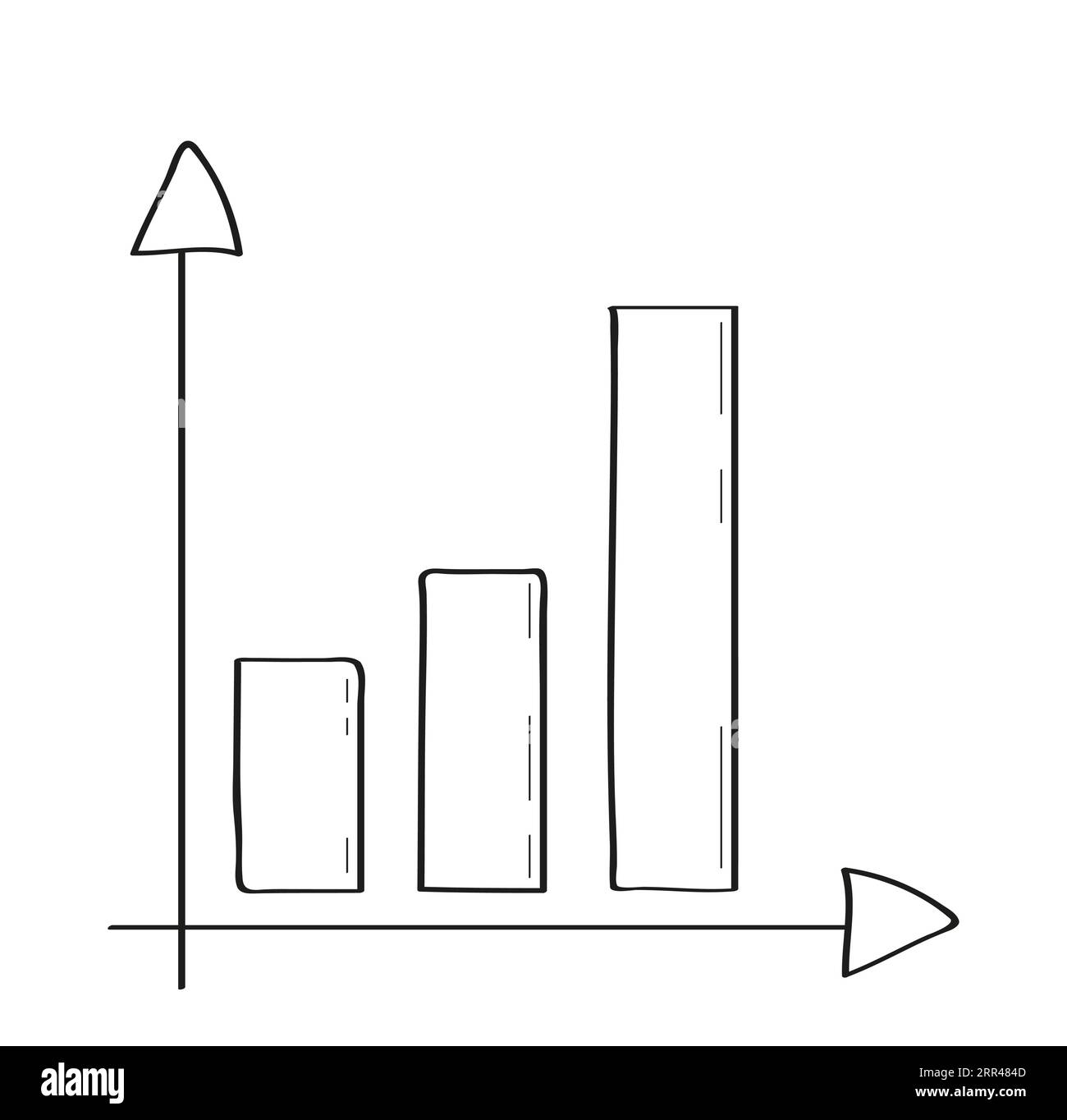 Scheme, graph vector in doodle style. Infograph, diagram, sector icon ...