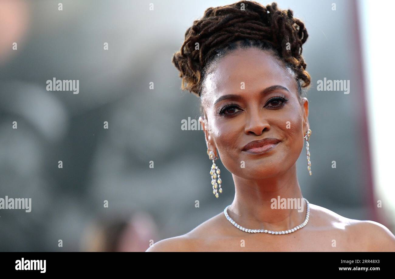 VENICE, ITALY: September 6, 2023, US director Ava DuVernay arrives for the premiere of 'Origin ...