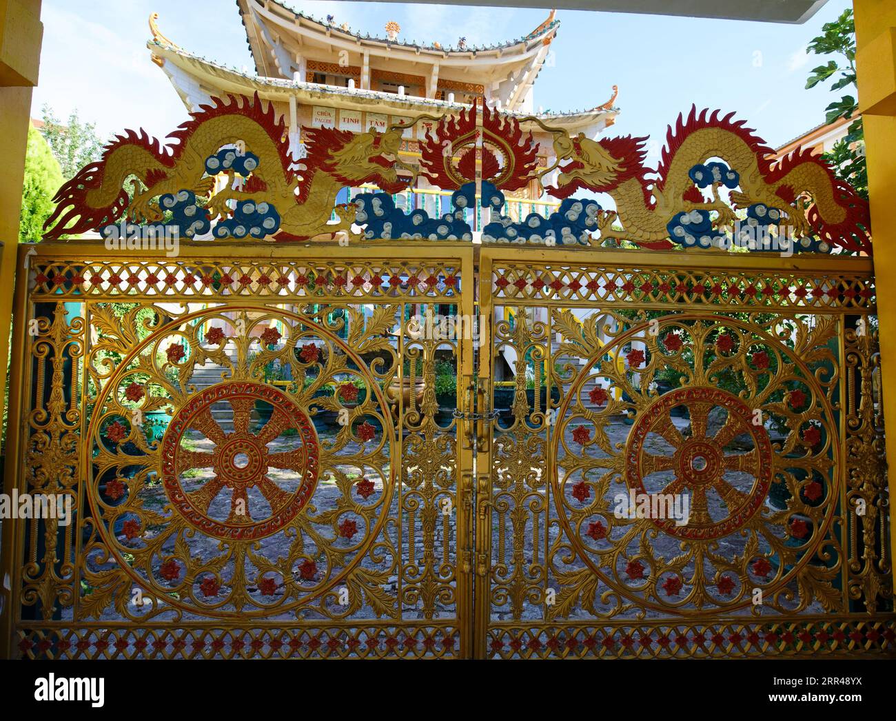 The Chua Tinh Tam pagoda is a Buddhist temple built using traditional techniques and exotic ...