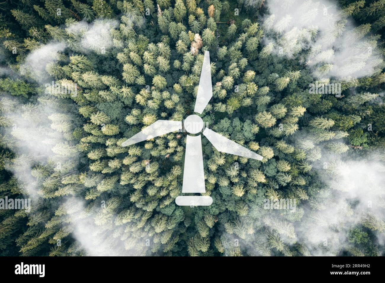 Abstract icon representing the ecological call to recycle and reuse in ...