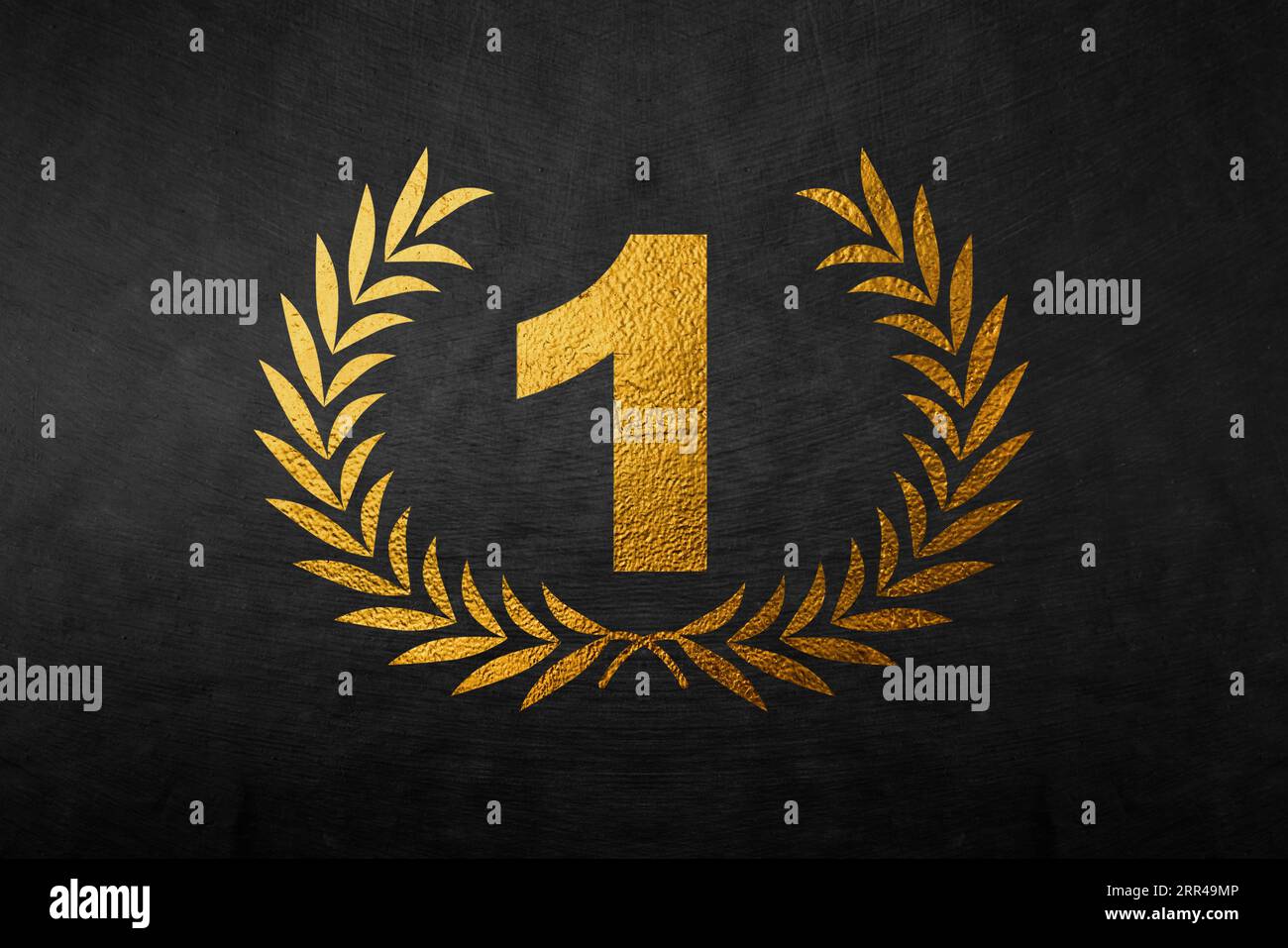 Top 1 best podium award sign, golden object. Vector illustration Stock ...