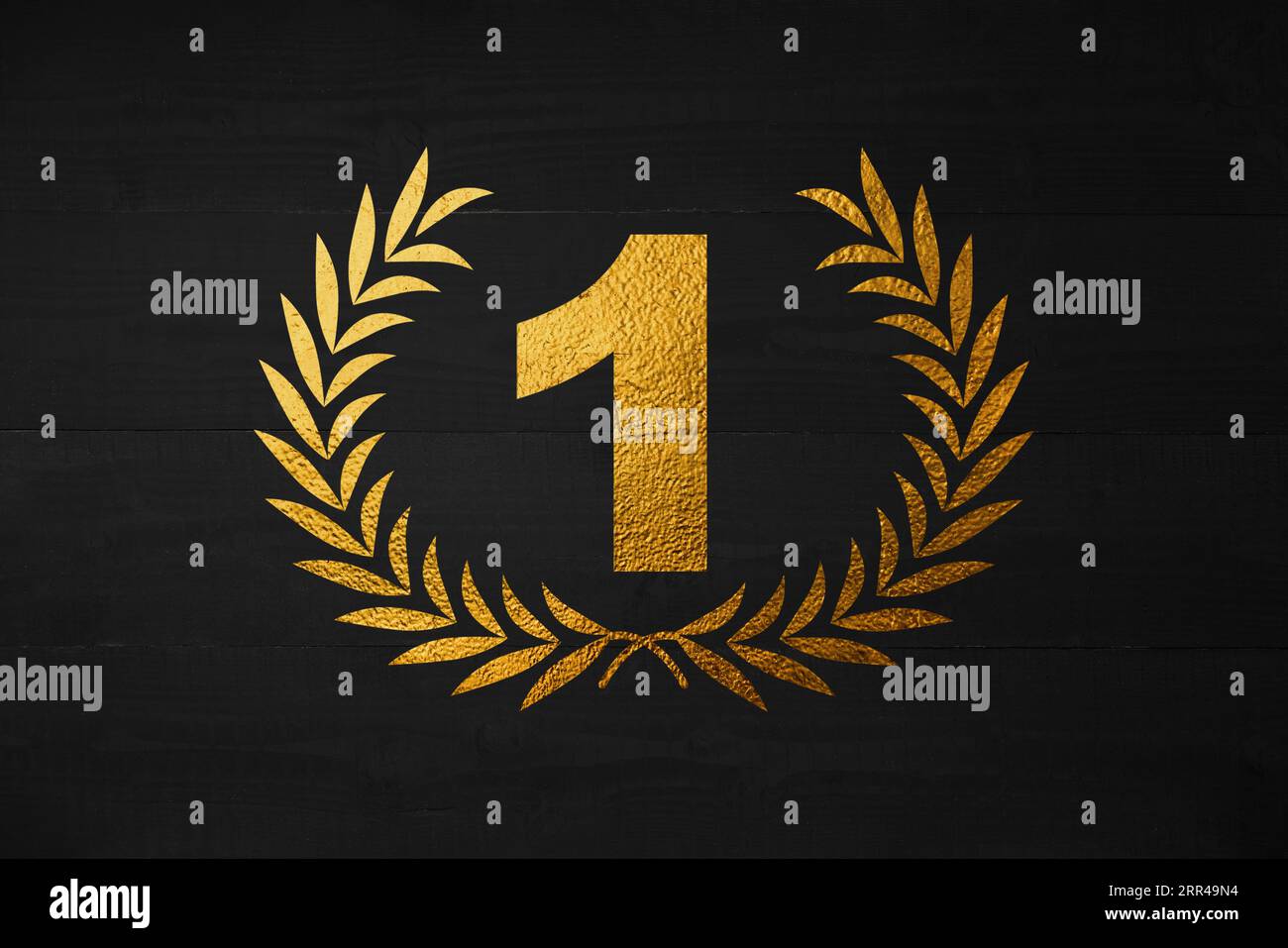 Top 1 best podium award sign, golden object. Vector illustration Stock ...