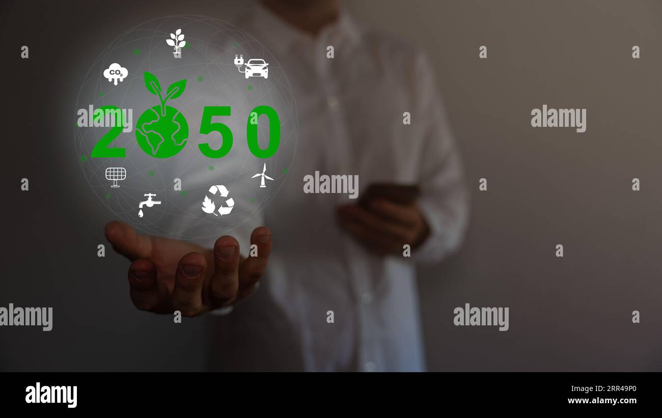 Net zero by 2050. Carbon Neutral Concepts Net Zero Emissions Goals ...