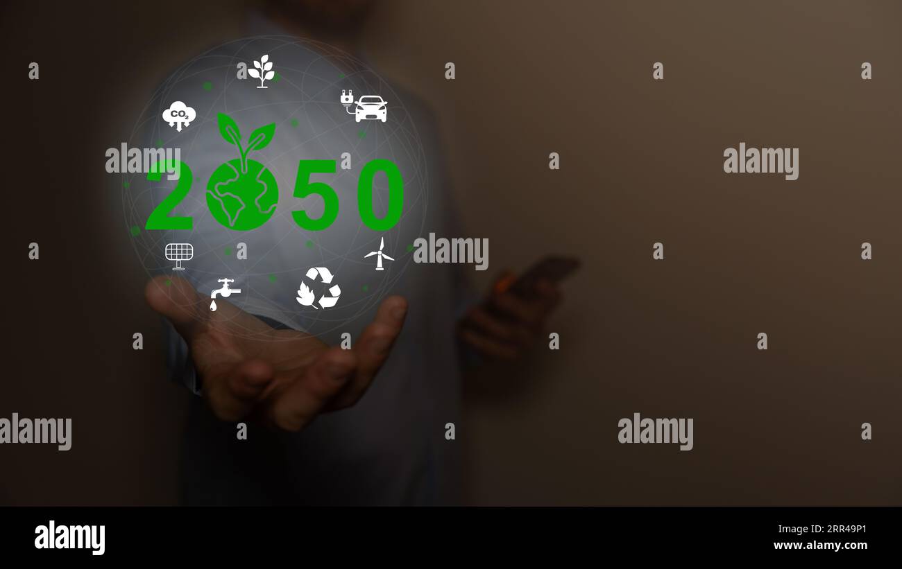 Net zero by 2050. Carbon Neutral Concepts Net Zero Emissions Goals ...