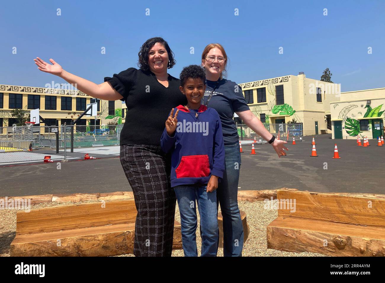 Lockwood STEAM Academy principal Nehseem Ratchford, left, poses for ...