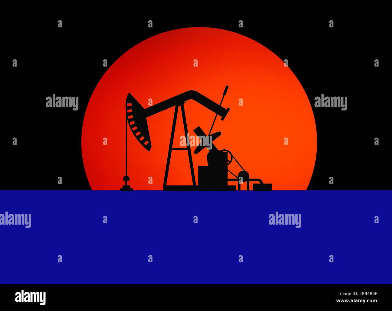 Oil platform offshore lights hi-res stock photography and images - Alamy