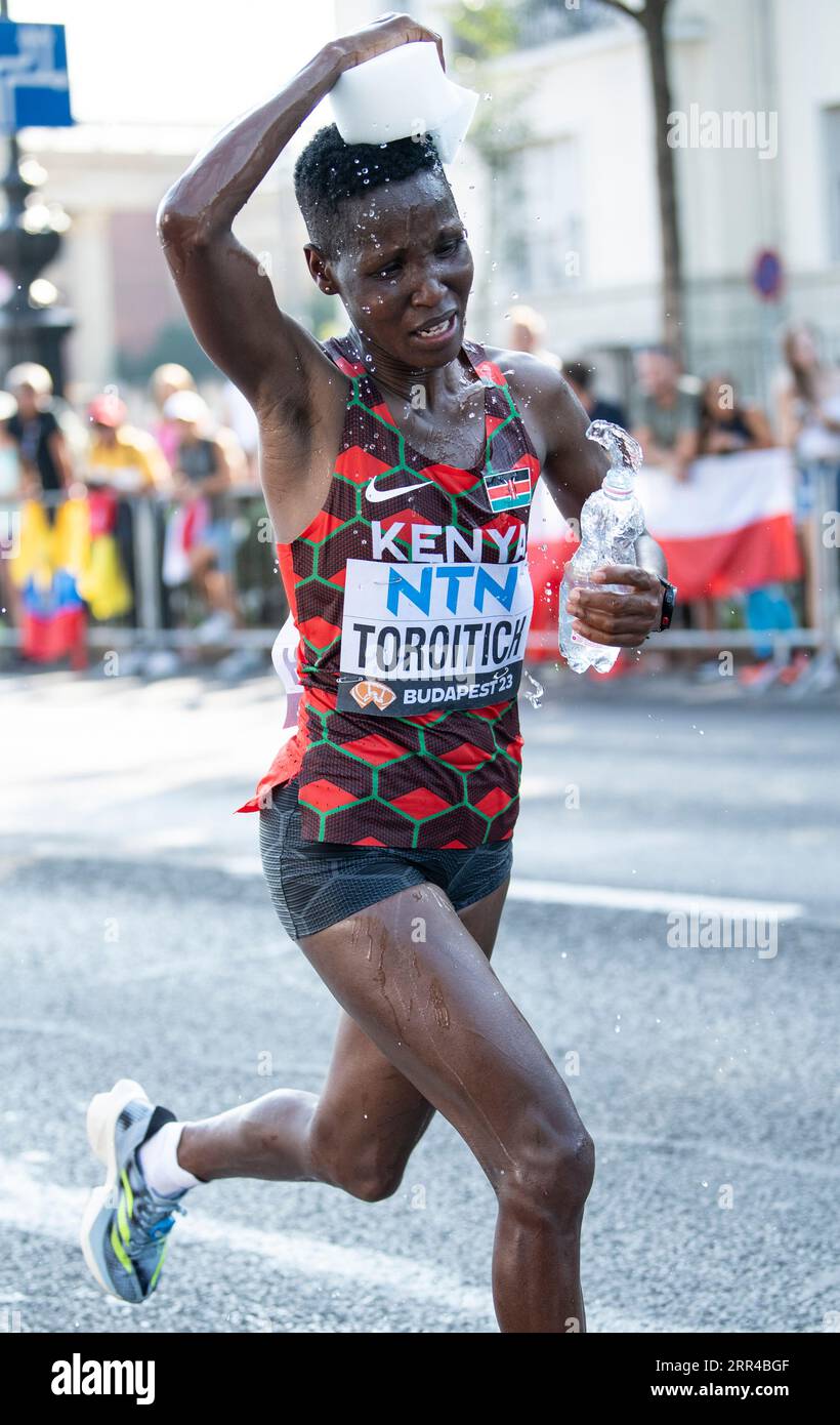 Shyline Jepkorir Toroitich of Kenya competing in the women’s marathon ...