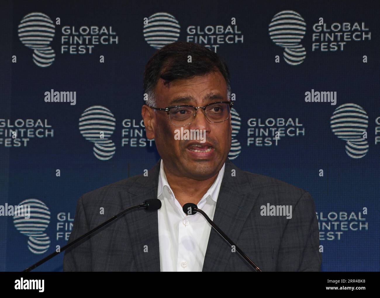 Mumbai, India. 05th Sep, 2023. Deputy governor T Rabi Sankar speaks ...