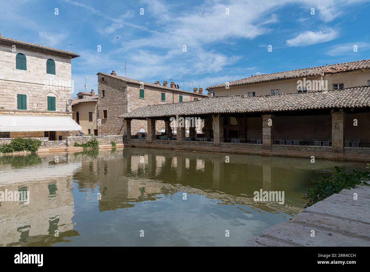 Thermal Bath in the Historic Center of Bagno Vignoni Stock Photo - Alamy