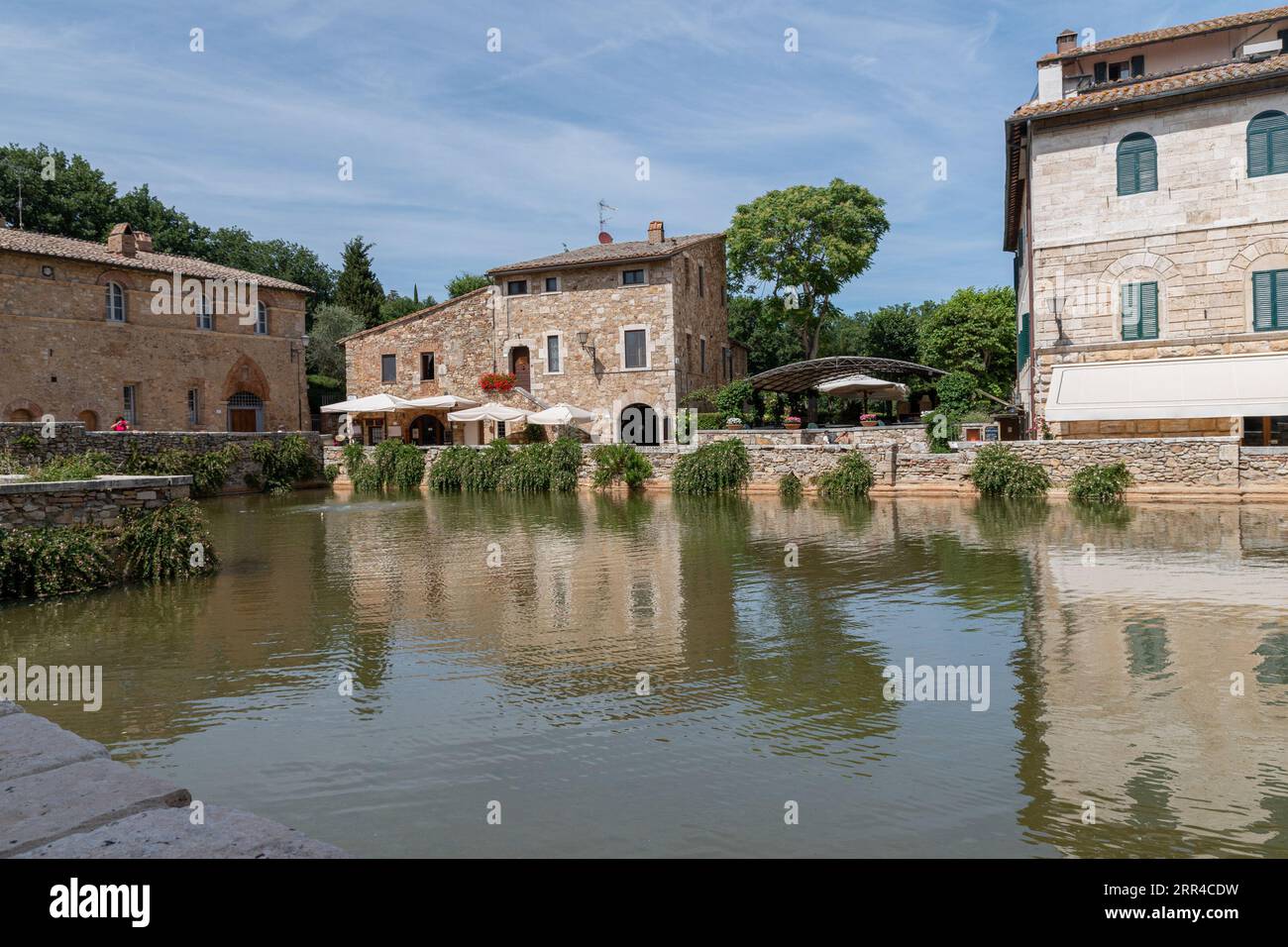Thermal Bath in the Historic Center of Bagno Vignoni Stock Photo - Alamy