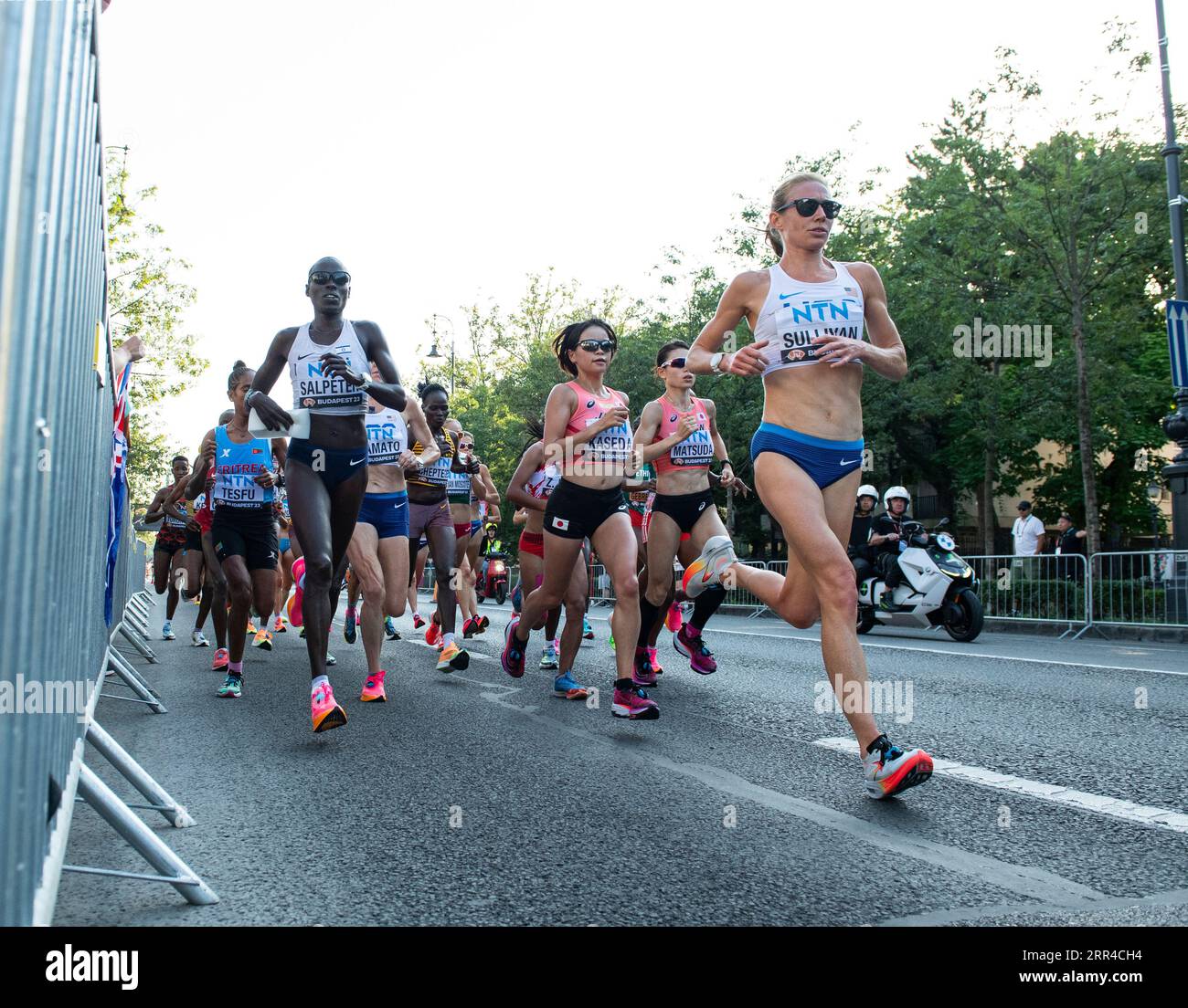 Susanna Sullivan of the USA competing in the women’s marathon on day 8 ...