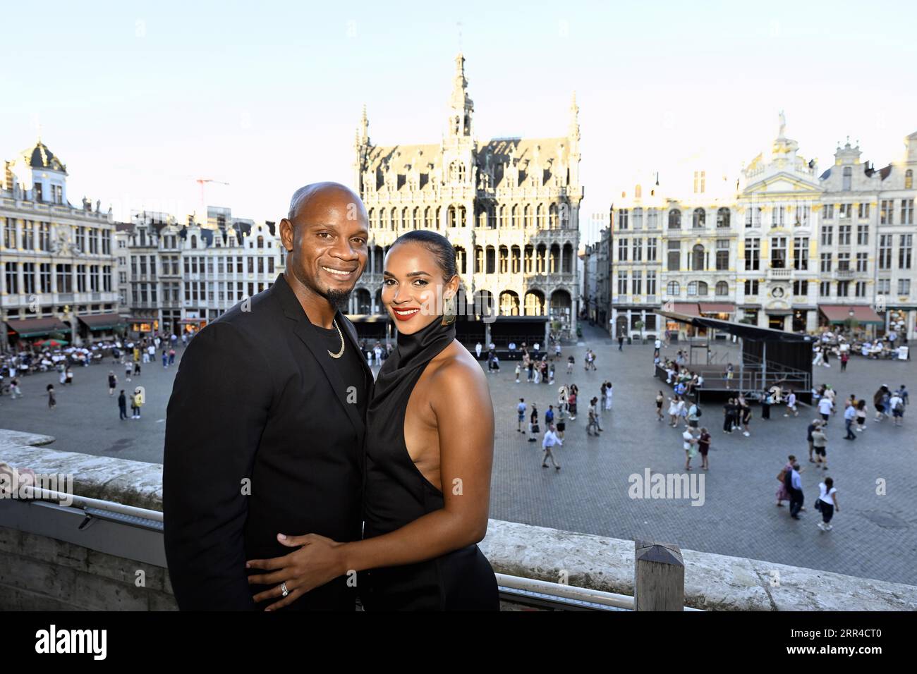 Brussels, Belgium. 06th Sep, 2023. Former sprinter Asafa Powell ans his ...