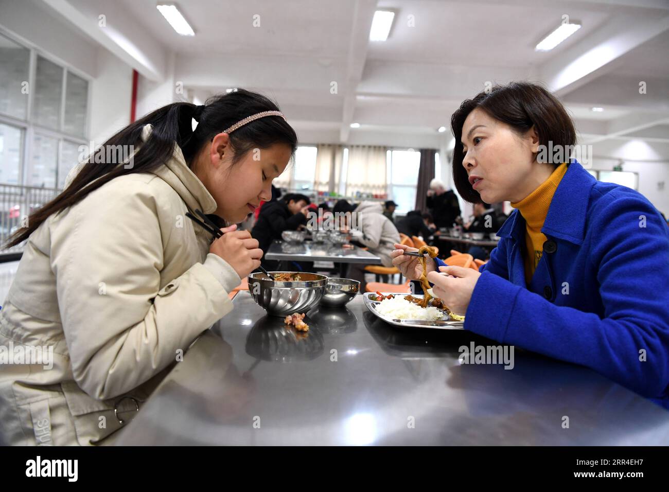 School canteen china hi-res stock photography and images - Alamy