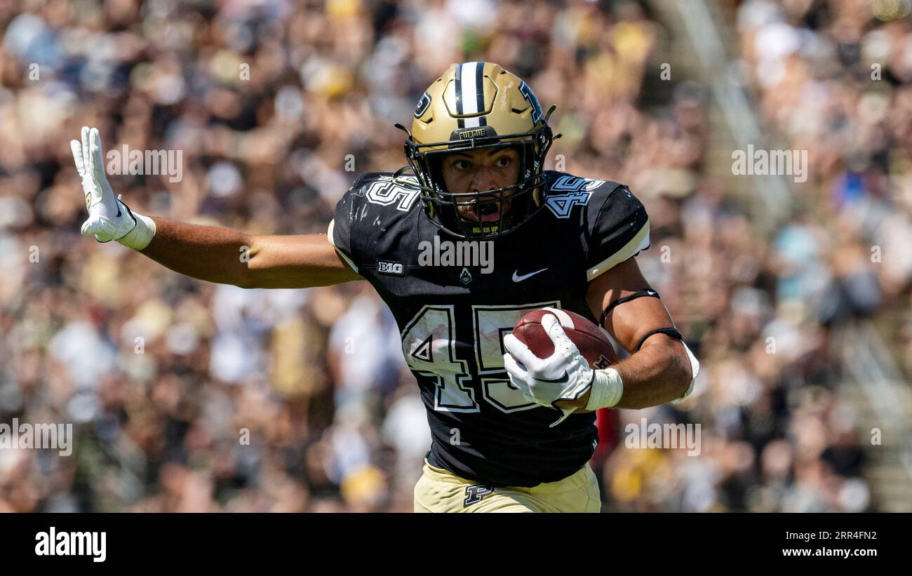 Purdue running back Devin Mockobee (45) during an NCAA football game on ...