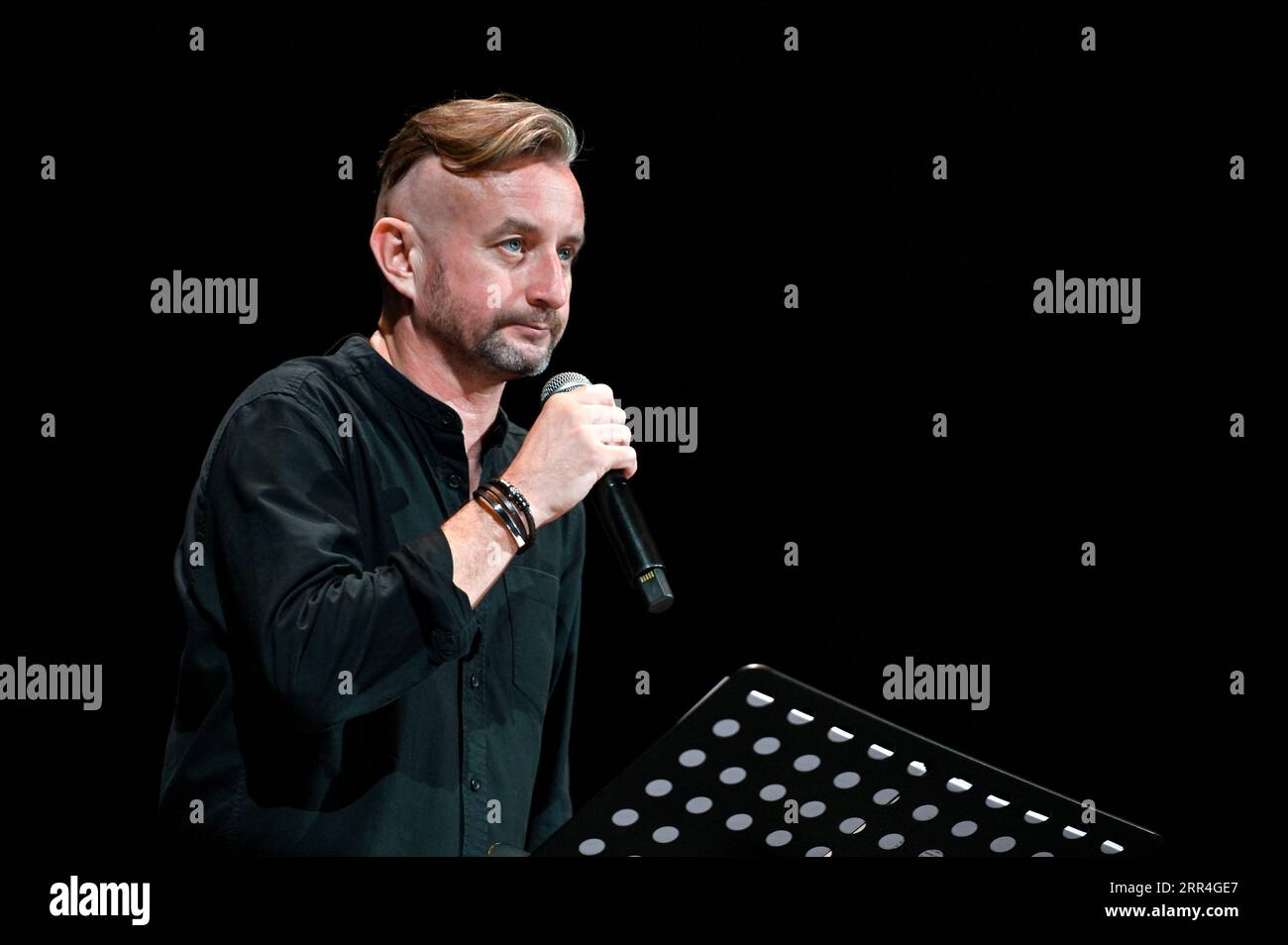 Non Exclusive: LVIV, UKRAINE - SEPTEMBER 5, 2023 - Ukrainian writer and ...