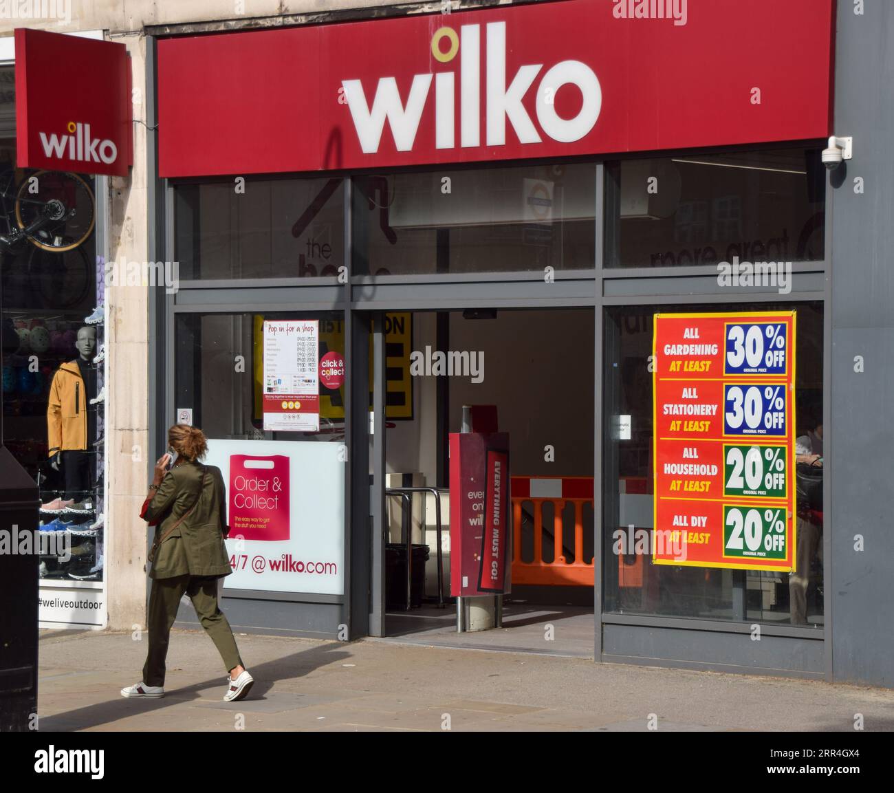 London, England, UK. 6th Sep, 2023. Exterior view of the Wilko shop on ...