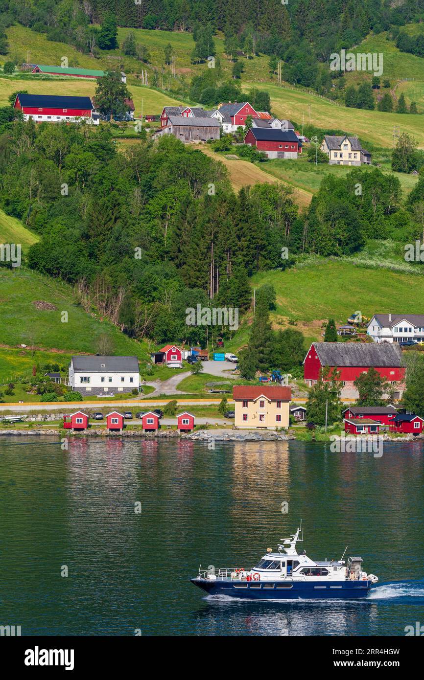 Olden Village, Vestland County, Norway Stock Photo - Alamy