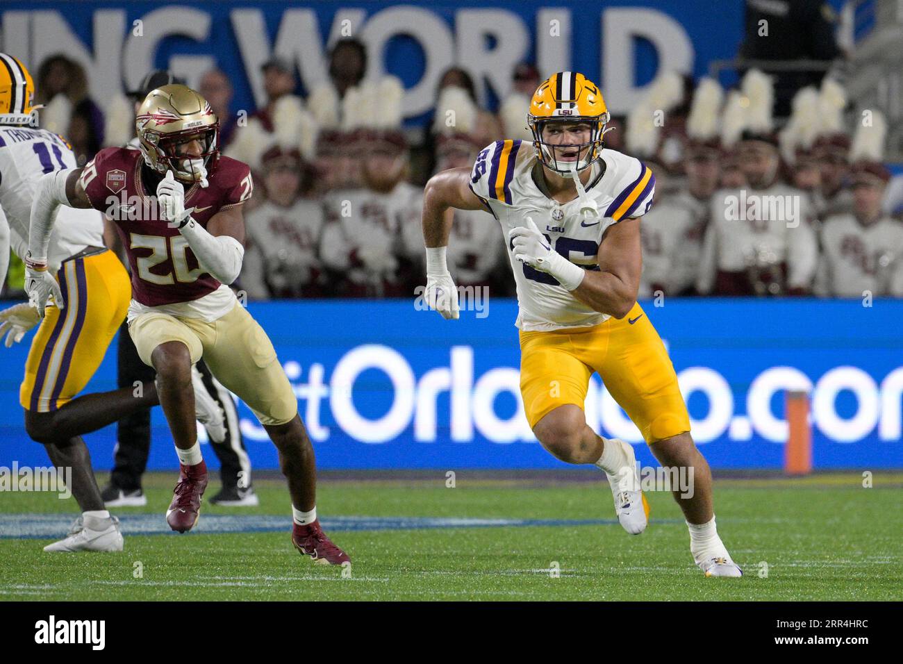 LSU tight end Mason Taylor (86) runs a route while defended by Florida ...