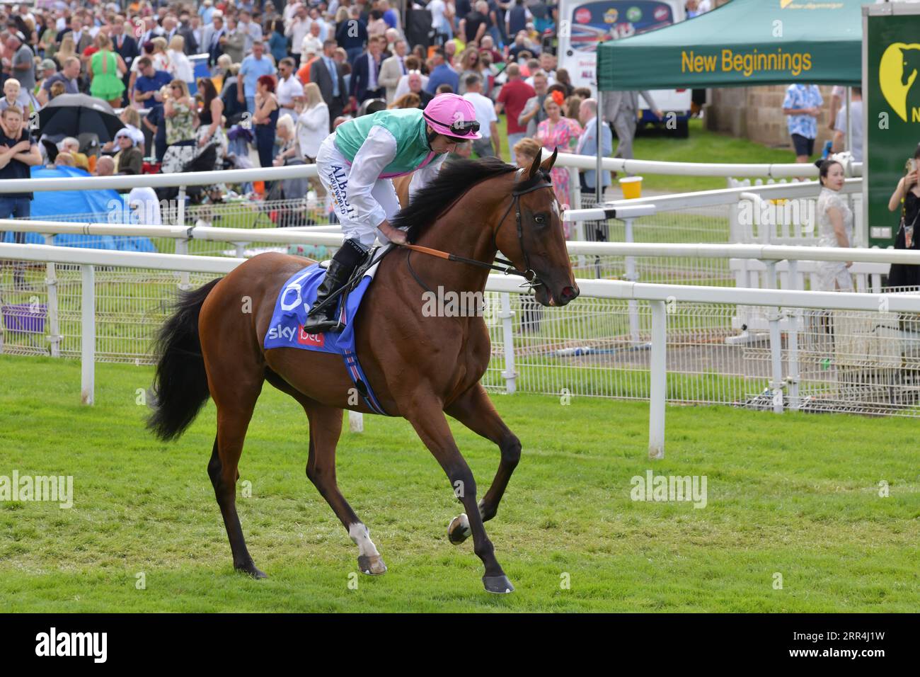horse Nostrum and jockey Ryan Moore Stock Photo - Alamy