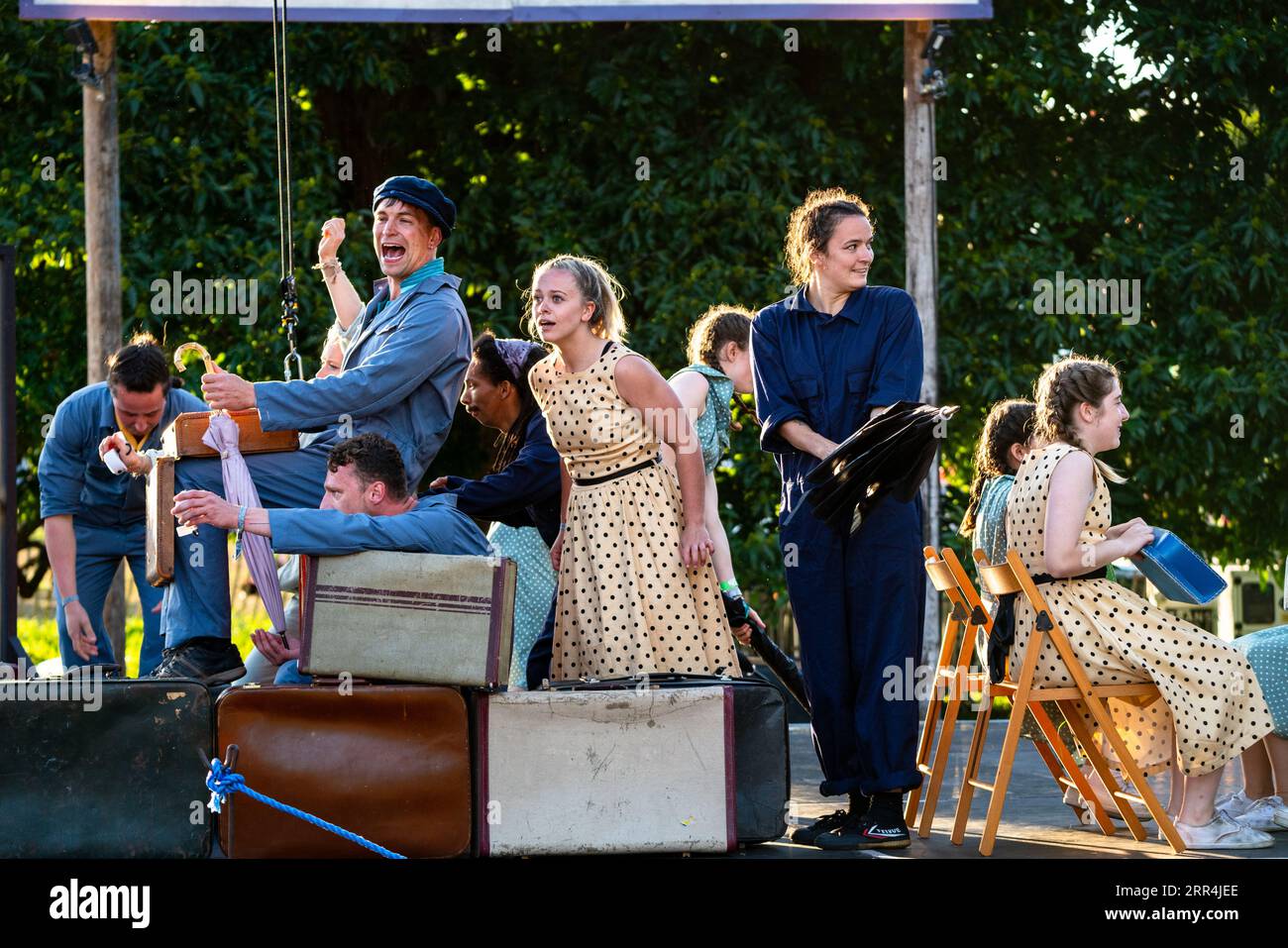 Train scene from Danceblast perform Day Dream Supreme on the Back of ...