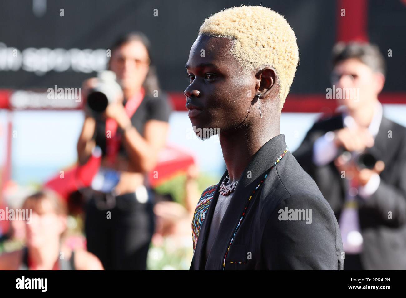 Lido Di Venezia, Italy. 06th Sep, 2023. Moustapha Fall attends a red ...