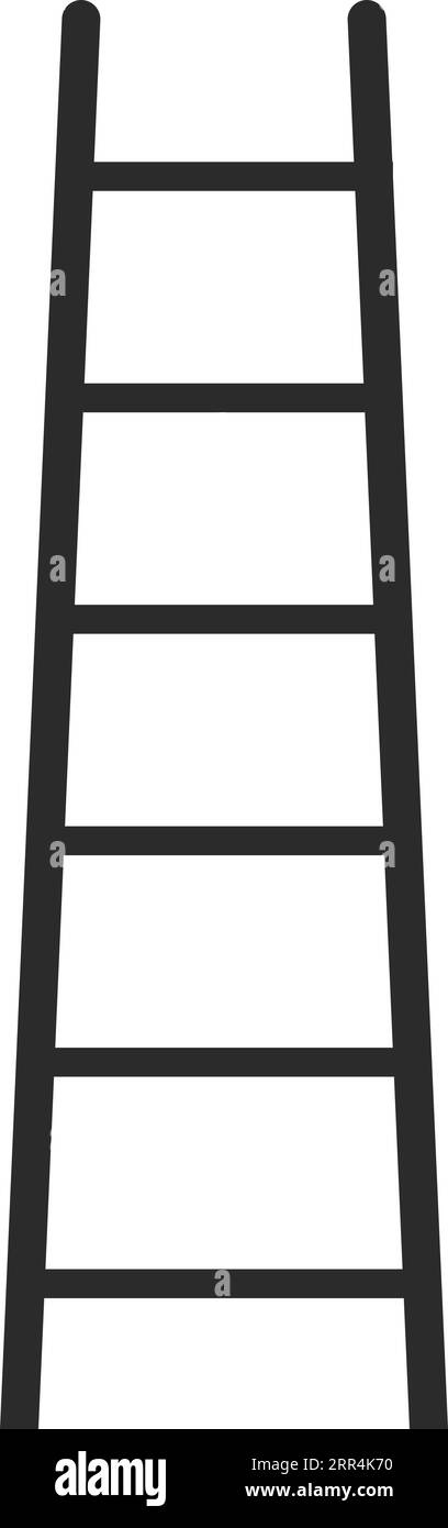 Ladder rungs climbing top stepladder stock illustration Stock Vector ...