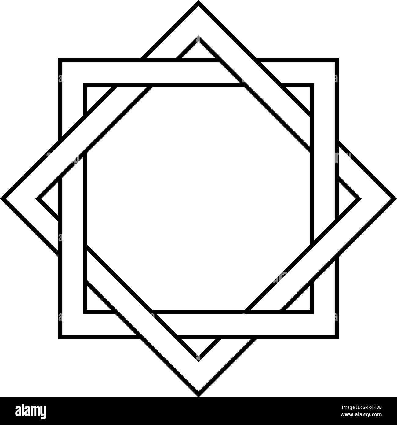 Star interlaced, sides vector, knot stars logo tattoo Stock Vector ...