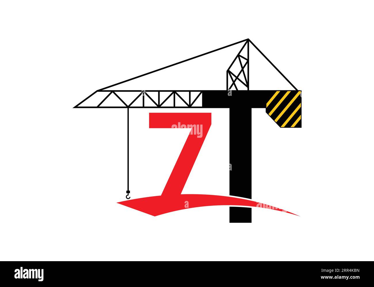 Letter 7 Construction Logo Symbol Vector Template Stock Vector Image ...