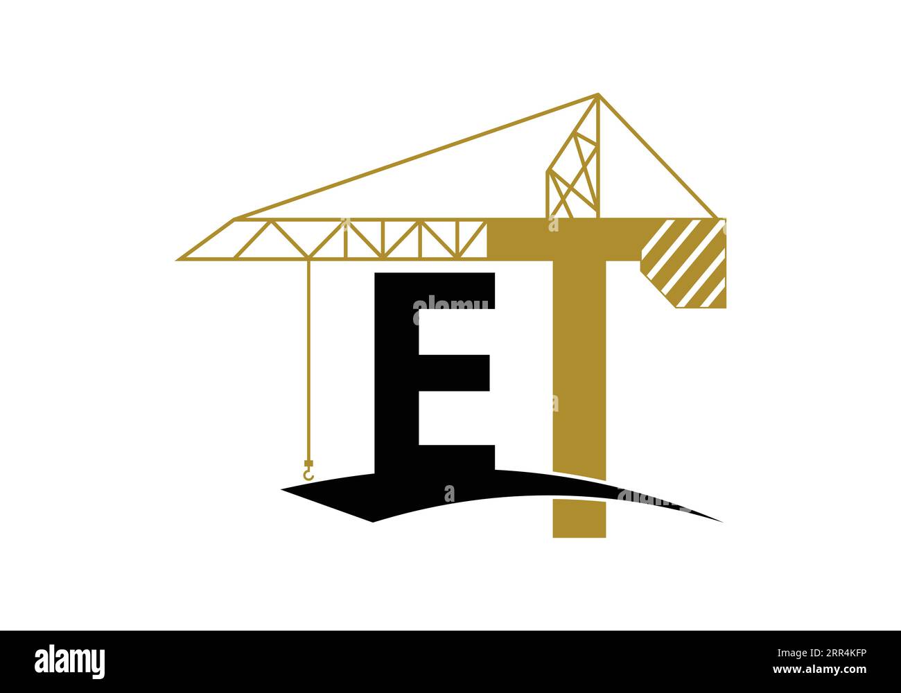 Letter E Construction Logo Symbol Vector Template Stock Vector Image ...
