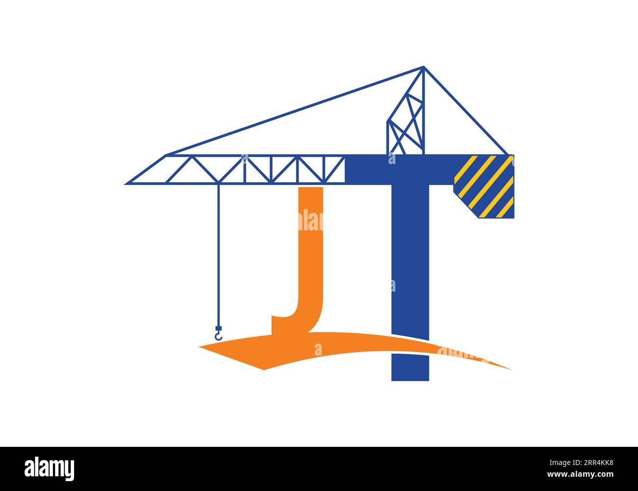 Letter J Construction Logo Symbol Vector Template Stock Vector Image ...