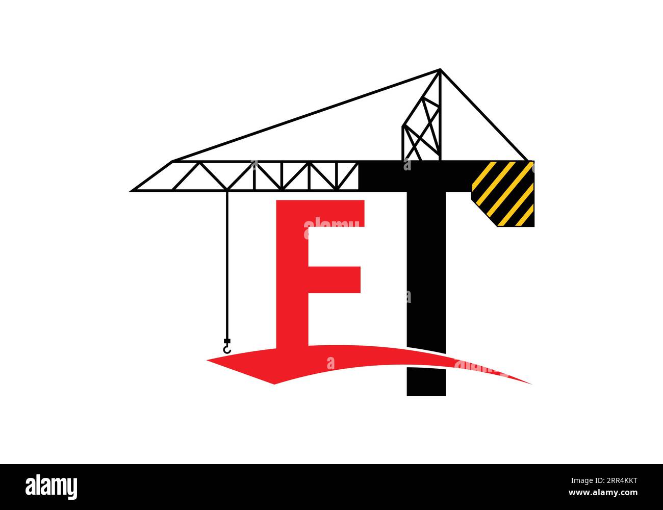 Letter F Construction Logo Symbol Vector Template Stock Vector Image ...