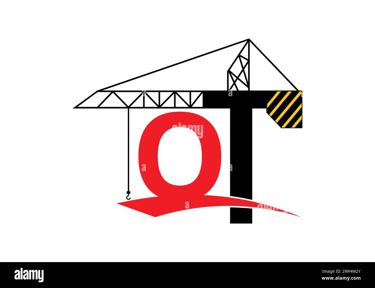 Letter O Construction Logo Symbol Vector Template Stock Vector Image ...