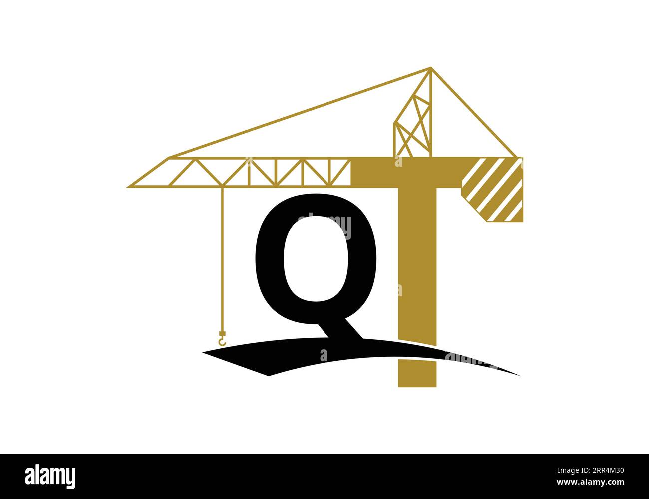 Letter Q Construction Logo Symbol Vector Template Stock Vector Image ...