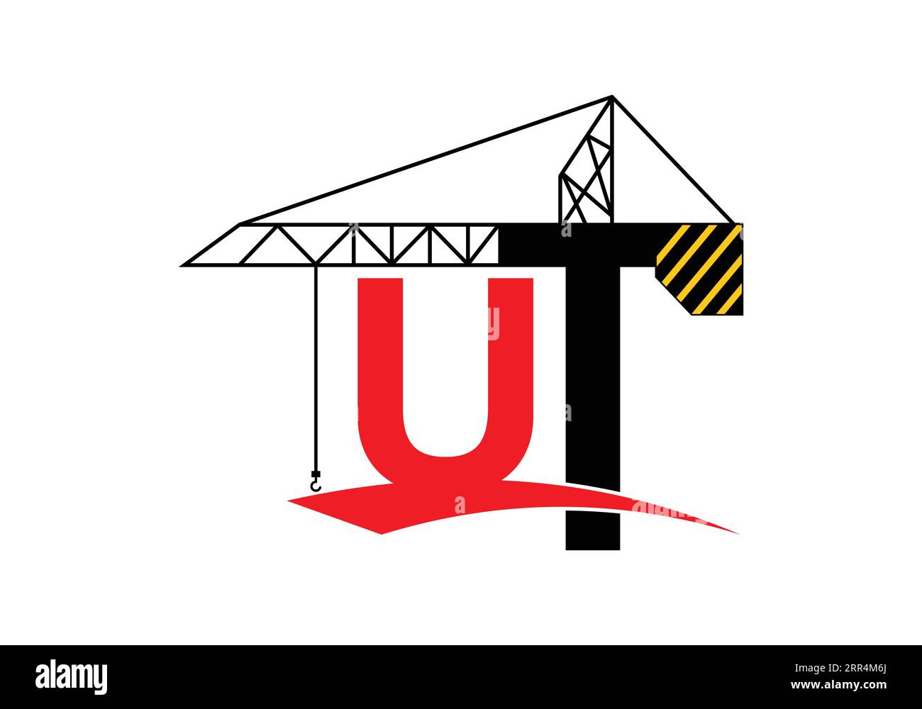 Letter U Construction Logo Symbol Vector Template Stock Vector Image ...