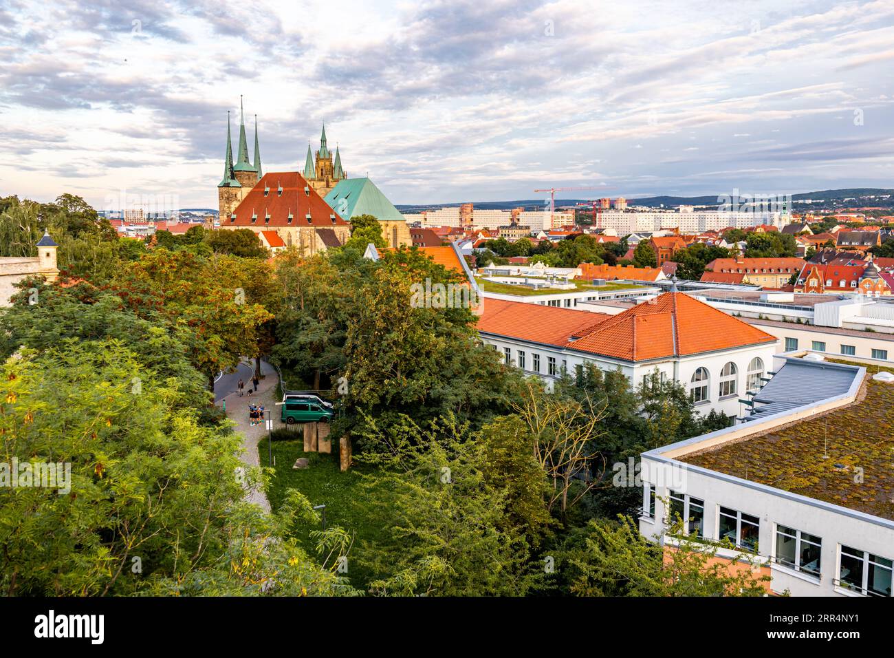 Late summer walk through the capital of Thuringia - Erfurt - Germany ...