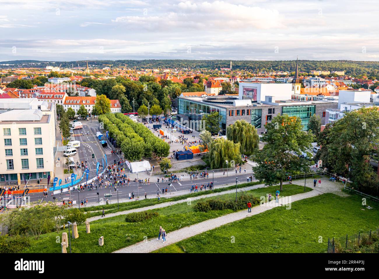 Late summer walk through the capital of Thuringia - Erfurt - Germany ...