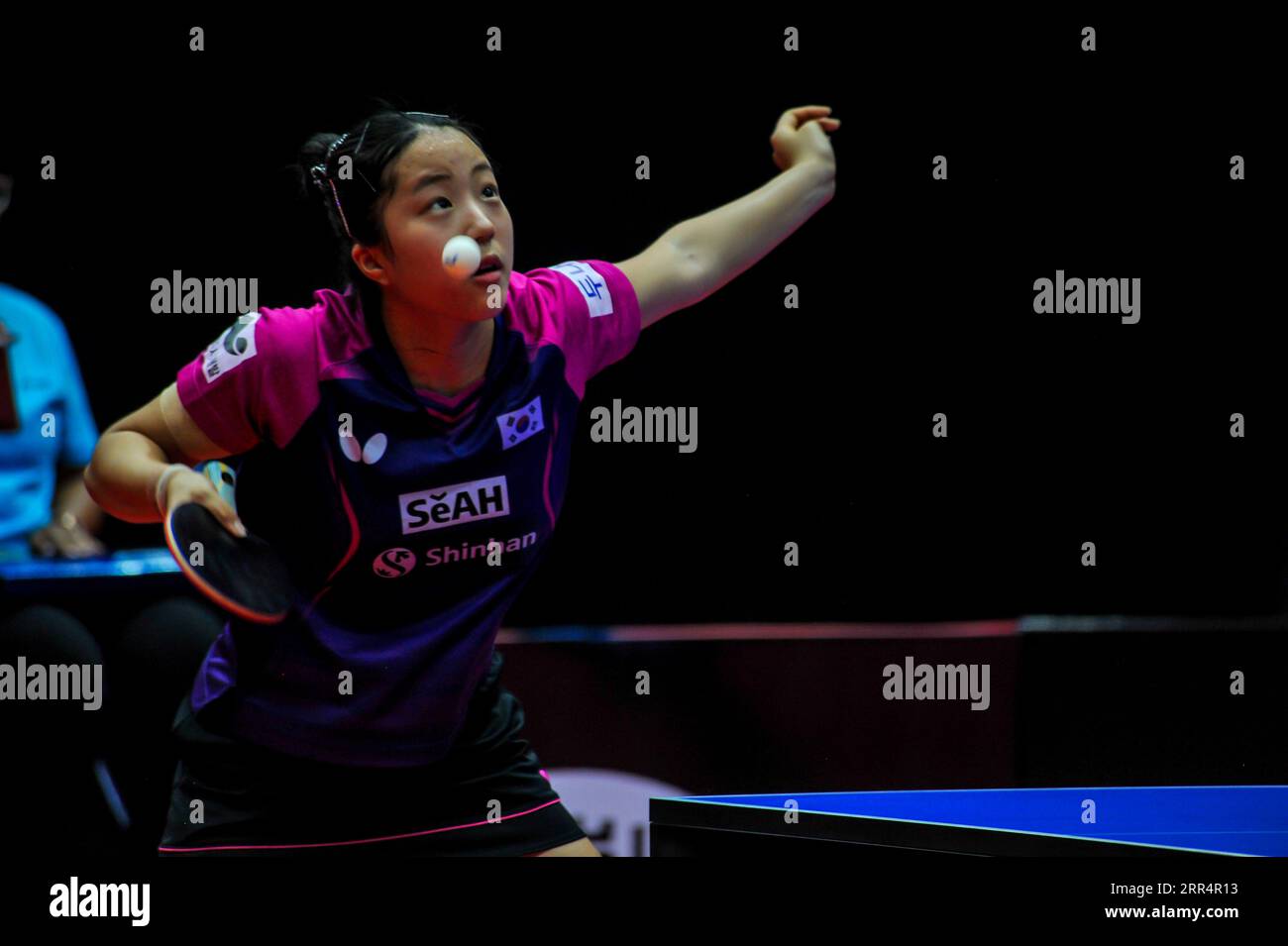 LAGOS, NIGERIA - JUNE 18: Shin Yubin of Korea (Winner) during the WTT ...